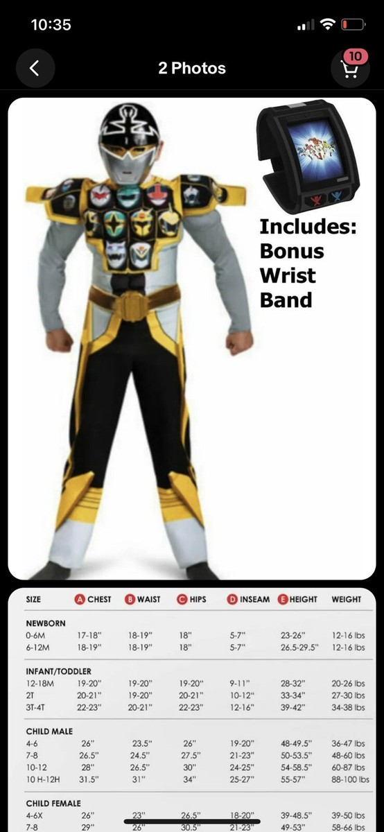 Power Rangers Super Megaforce Silver Ranger Costume