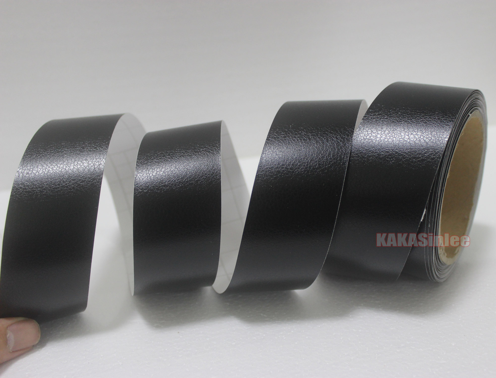 DIY Black Matte Leather Decal Textured Vinyl Sticker Tape for Car Phone ...