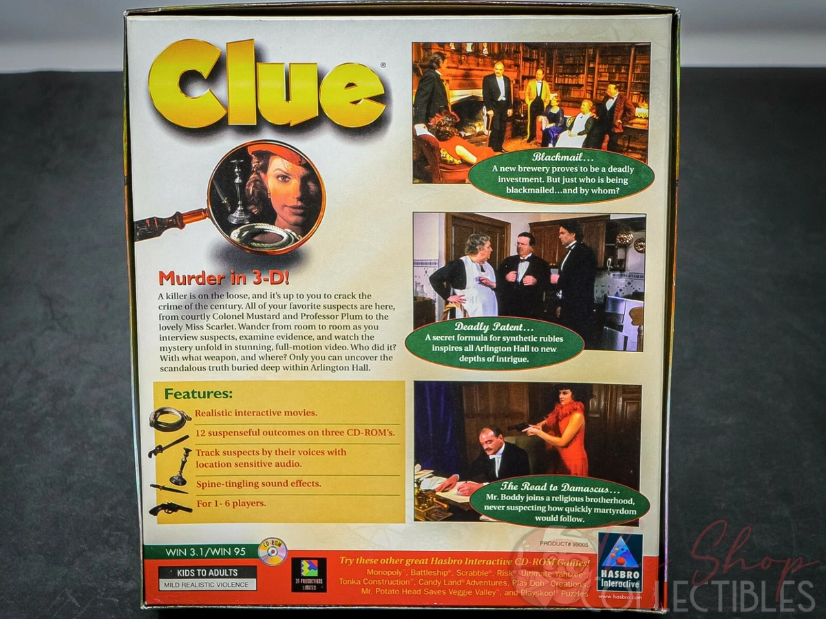 1996 Clue Game Box
