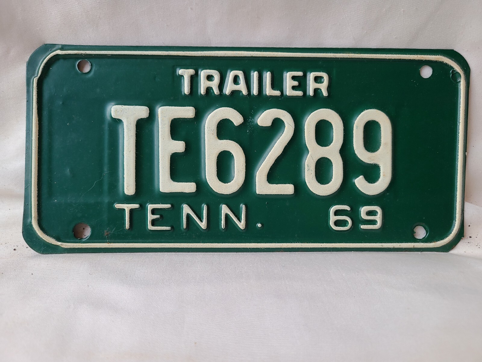 Vintage 1969 Tennessee Trailer License Plate 12221 | eBay