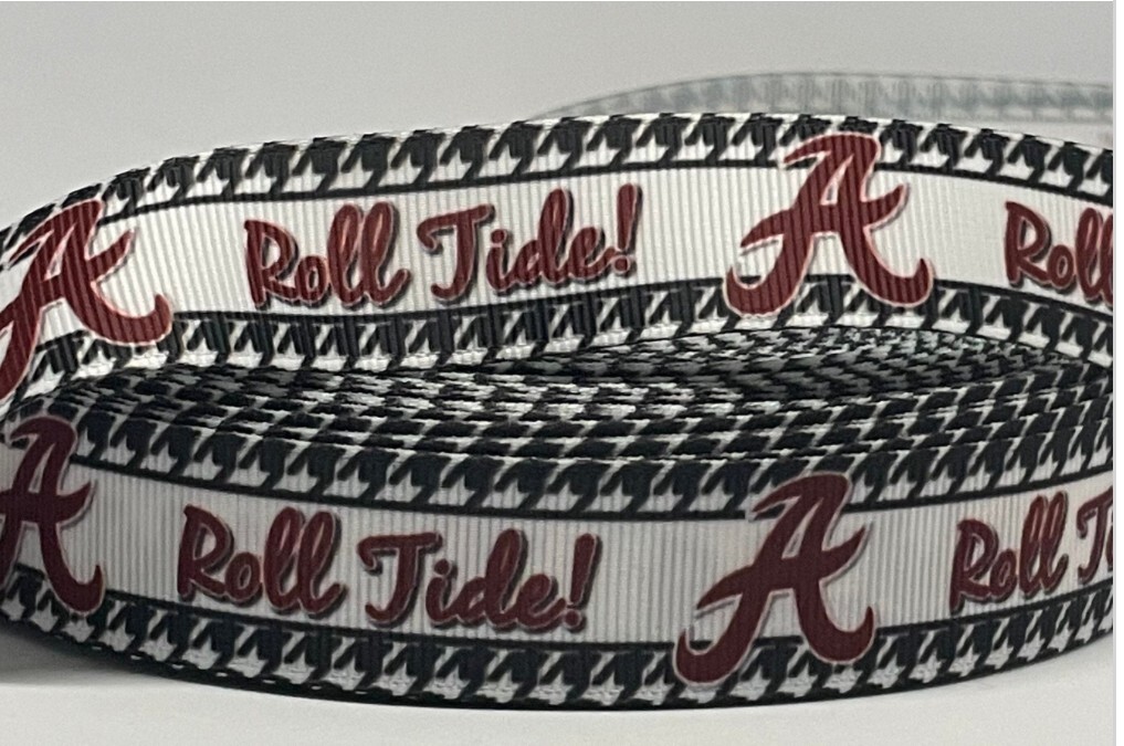 Alabama Ribbon - 7/8" Grosgrain Ribbon - College Ribbon - Alabama Roll ...