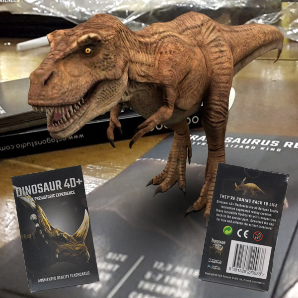 Dinosaur 4D+ Cards augmented reality Flashcards for kids boys & girls ...