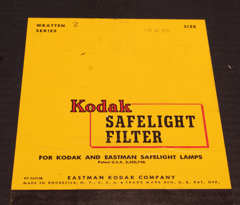 Kodak Safelight Glass Filter Wratten Series 2 10x12 | eBay