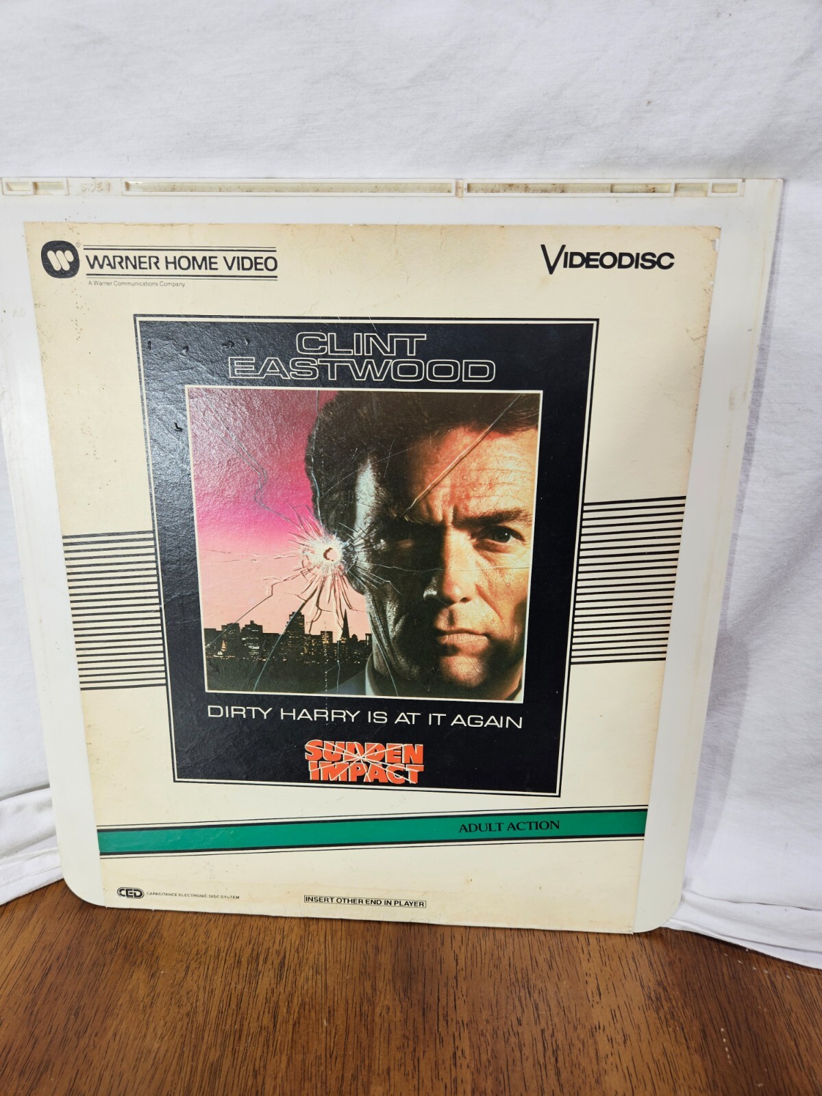 CED Videodisc 1983 Sudden Impact Warner Home Video, Clint Eastwood ...