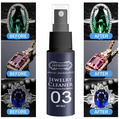 Jewelry Diamonds Cleaner Anti-Tarnish Silver Gold Gem Cleaning Solution ...