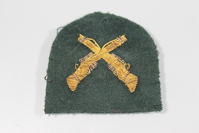 WW2 British Crossed Rifle Gold Bullion Infantry Marksman Trade Badge ...