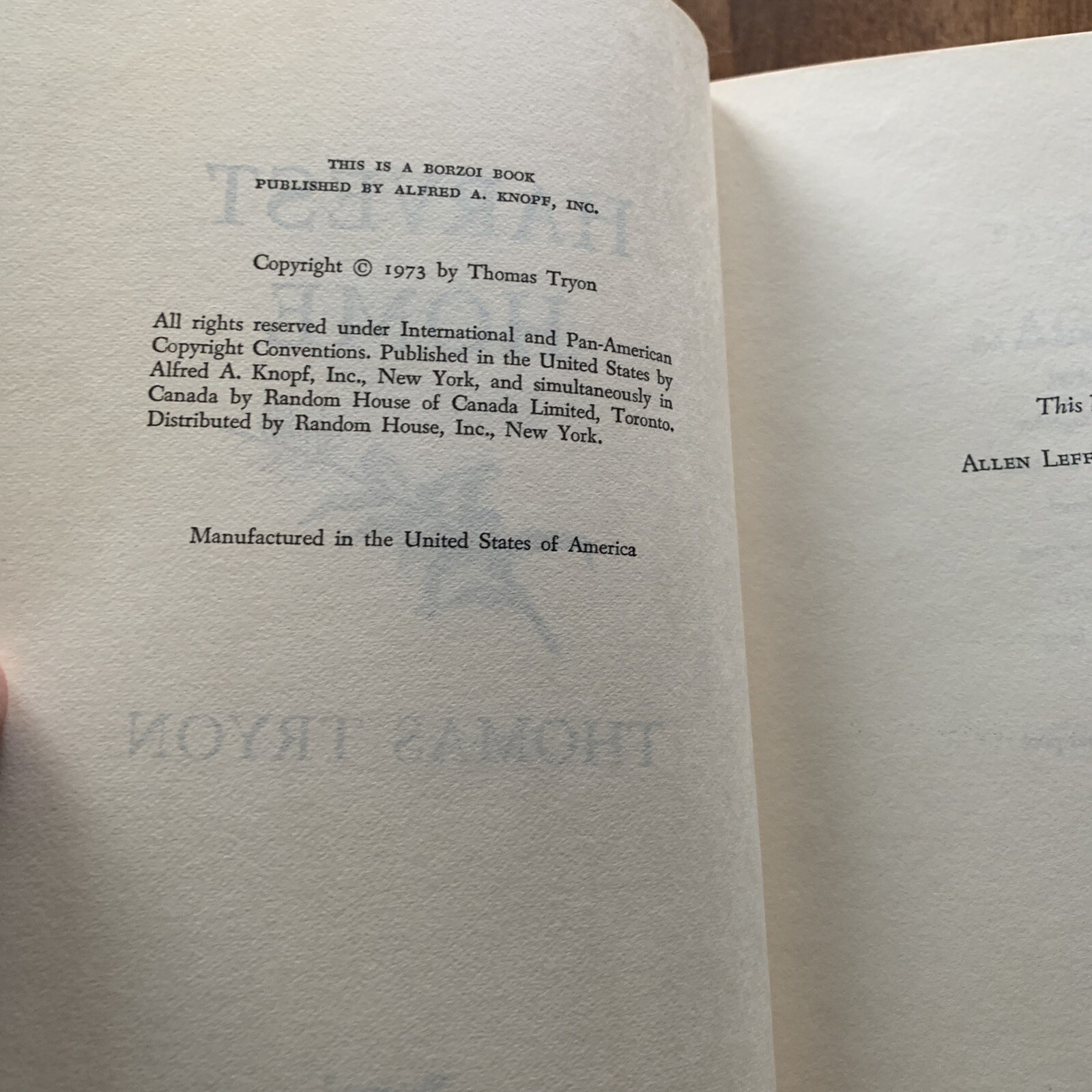 Harvest Home by Thomas Tryon (1973, Hardcover) for sale online | eBay