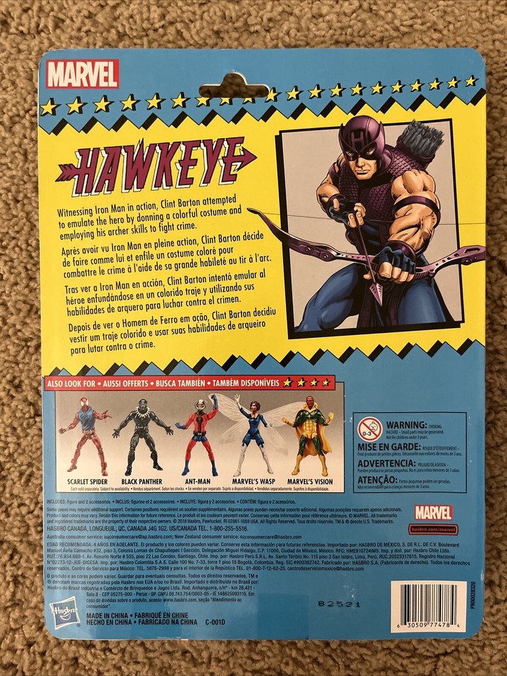 Marvel Legends Retro Wave Hawkeye 6in NEW ! | eBay