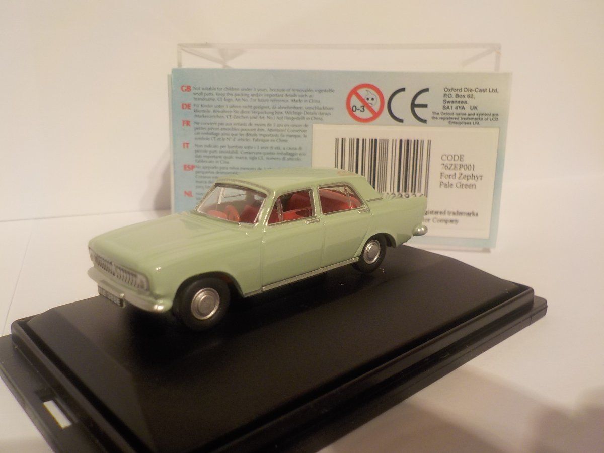 Ford Zephyr - Green , 1/76 Model Cars, Oxford Diecast 76ZE001 | eBay