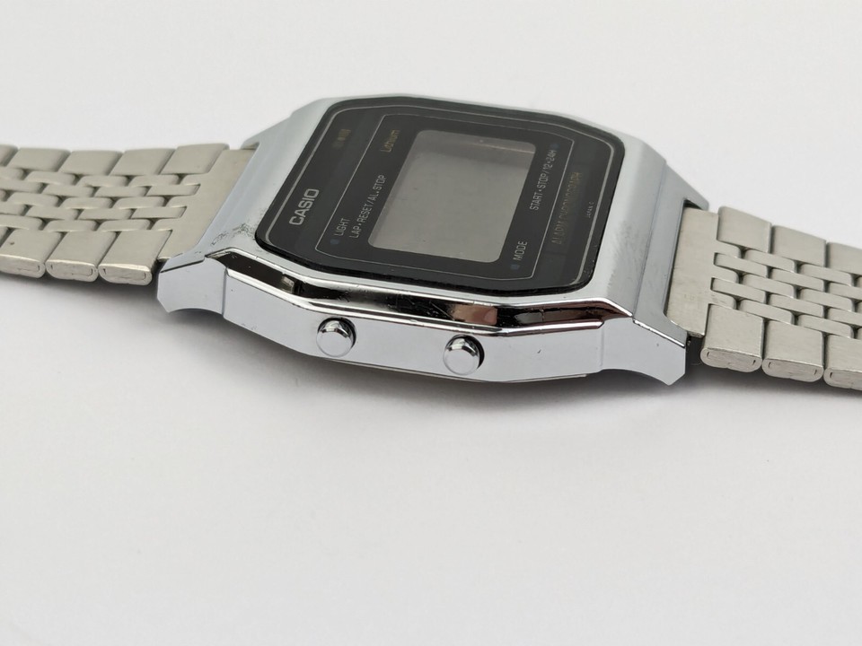 Vtg Early 80s CASIO A153 (415) Men’s 34mm Digital Watch Black Face ...