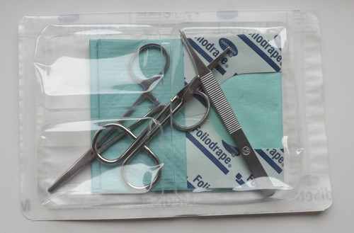Wundnahtset Nahtset Wundnaht Nadelhalter Pinzette steril verpackt | eBay