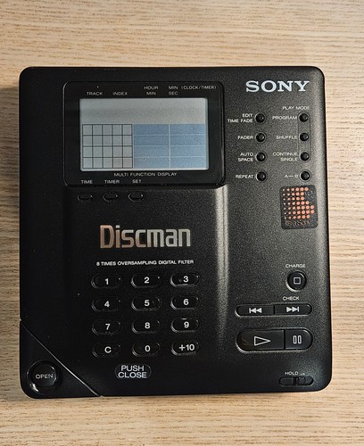 Sony Discman D-35 Portable Cd Player (Black, Working nicely) | eBay