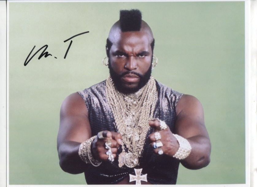 the A-Team MR. T signed AUTOGRAPH 6016 | eBay