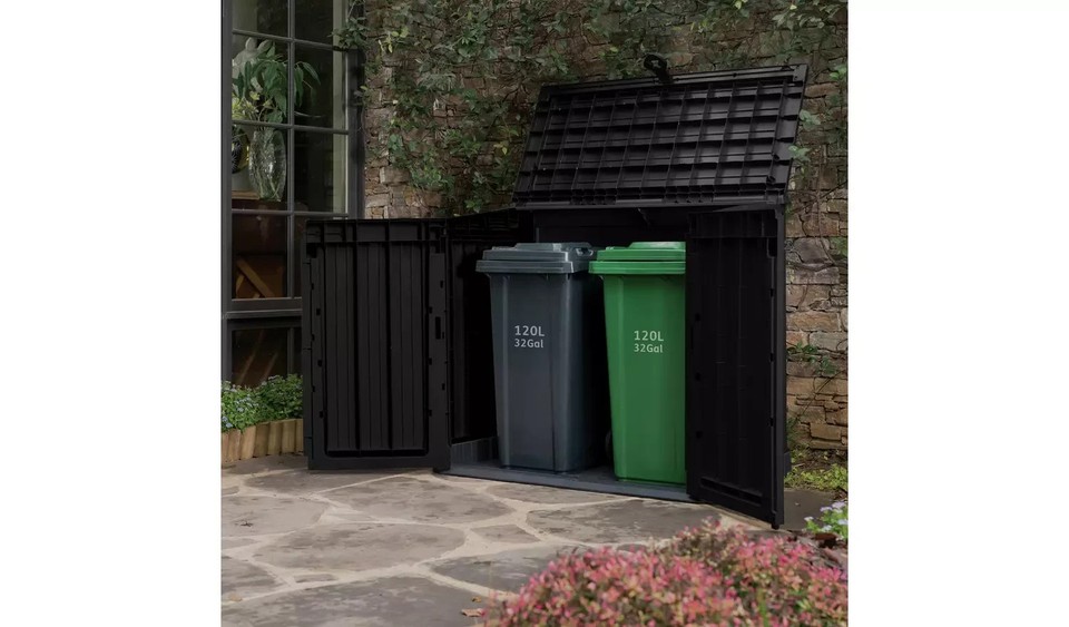 Keter Store It Out Midi 880L Garden Storage Box - Brown | eBay UK