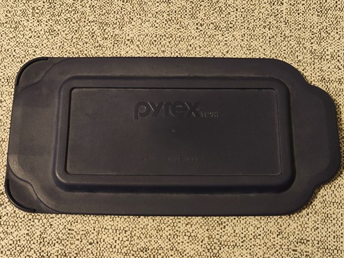 Pyrex Ware Replacement Storage Cover/Lid 213-PC 10 1/2" x 5 1/4 Navy ...
