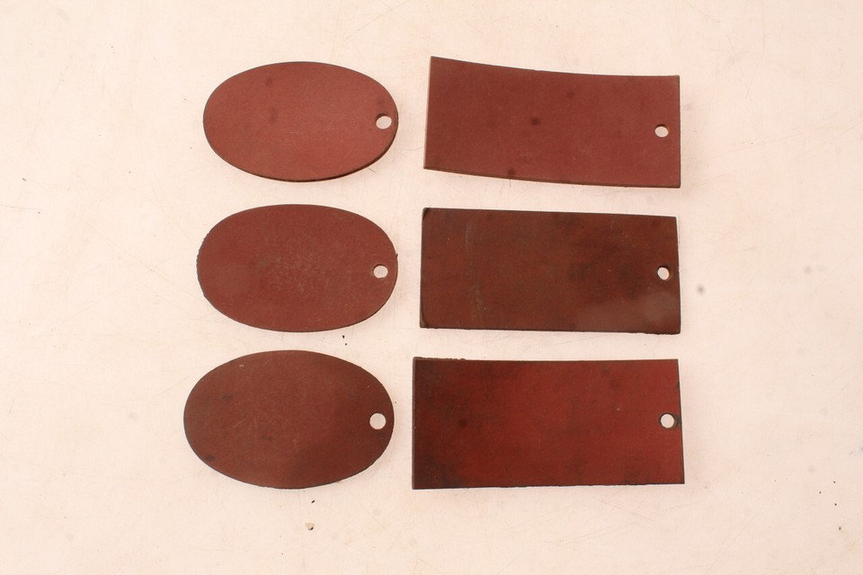 6 Vintage RPM Chevron & Standard Oil Barrel Tag Signs | eBay