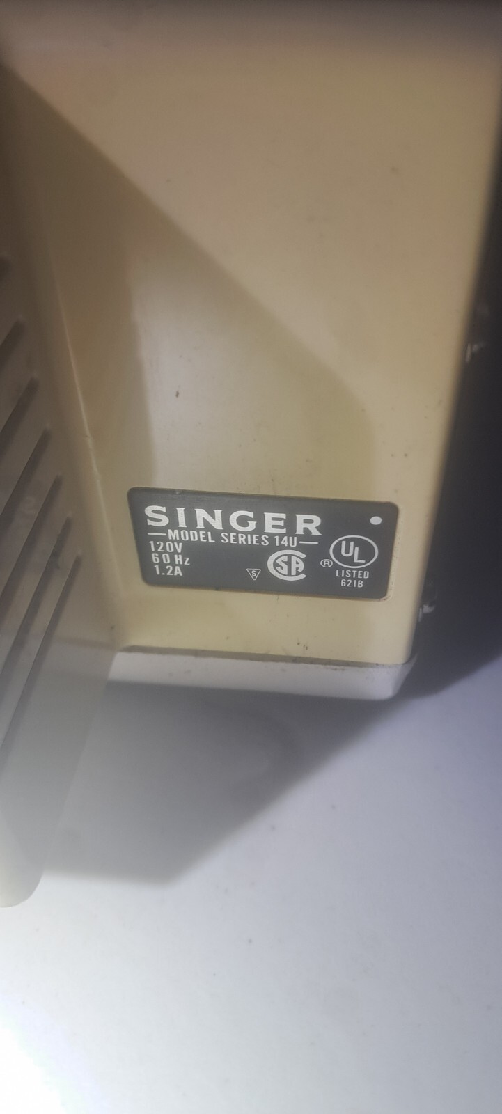 VINTAGE Singer Ultralock 14U64A Serger w/ Foot Pedal, Manual ...