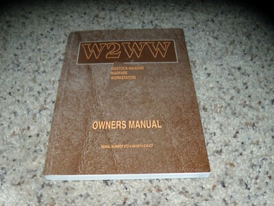 W2WW Westock-Maadam Warfare Workstation Owners Manual | eBay