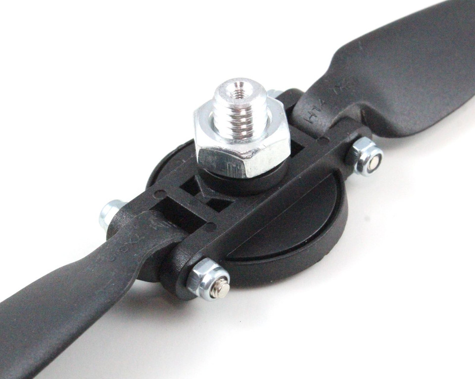1 Set 11x6 Plastic Folding Propeller Assembly Aluminum Hub (4mm) US ...