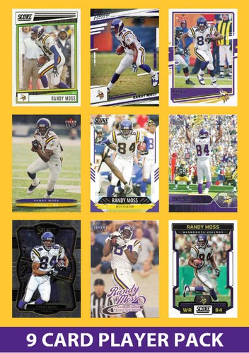 Randy Moss 9 Card Legend Pack Donruss 2024 2025 Topps Panini Score ...