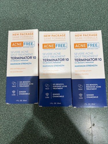 AcneFree Terminator 10 Severe Acne Spot Treatment - Max Strength - Set ...
