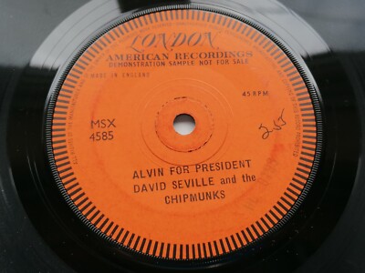 DAVID SEVILLE & CHIPMUNKS LONDON DEMO ALVIN FOR PRESIDENT | eBay