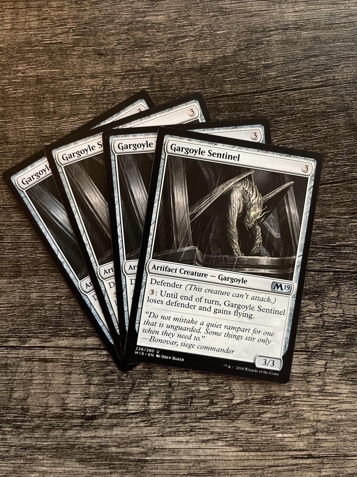 MTG 4x Gargoyle Sentinel x4 LP Core Set 2019 | eBay
