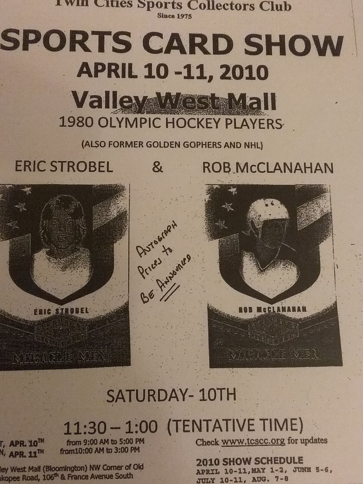 Eric Strobel Auto Signed 8x10 Miracle on Ice USA Olympics w/COA | eBay