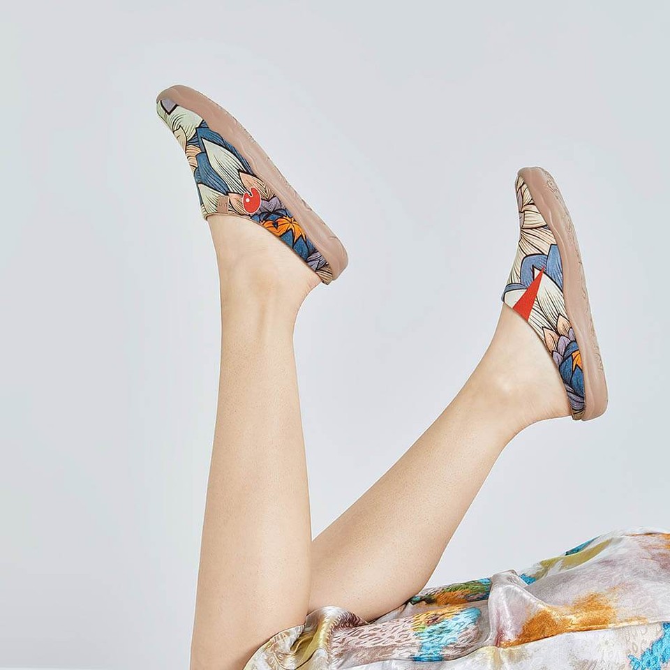 Women Size 5-12 UIN Shoes Slip On Canvas Comfortable Slipper "Nelumbo ...