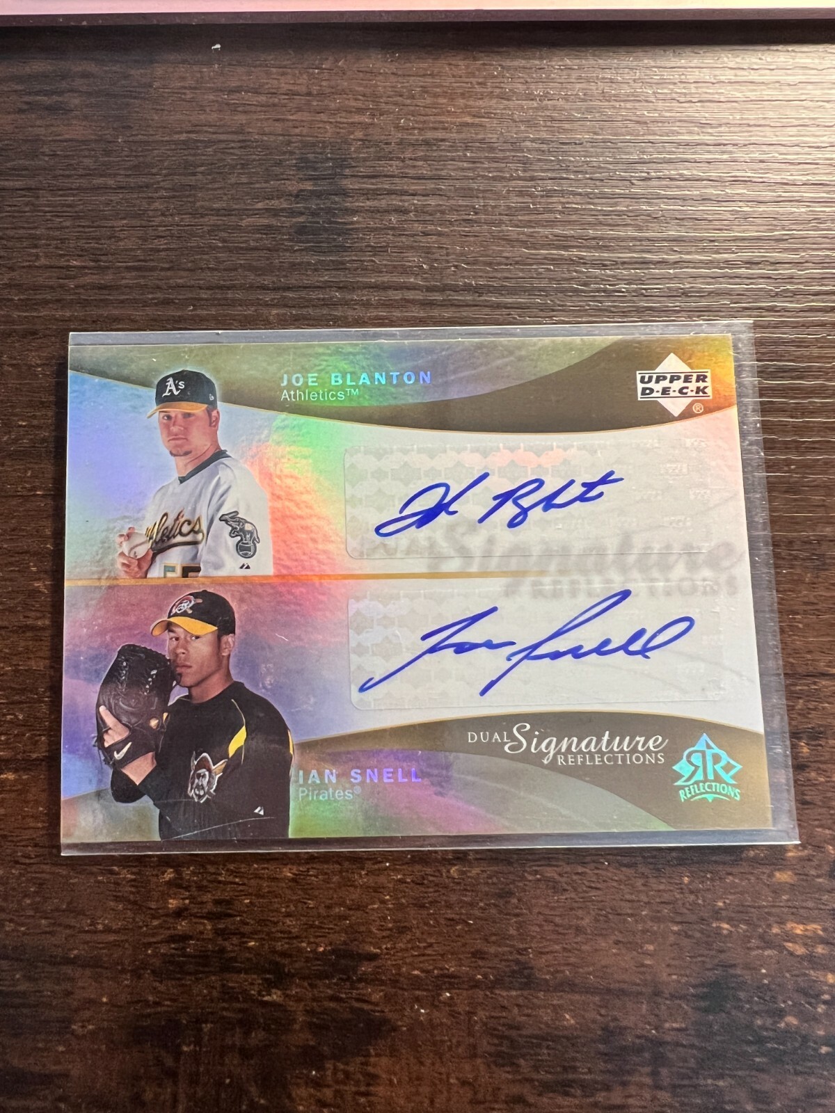 A97,216 - 2005 Reflections Dual Autographs #JBIS Joe Blanton/Ian Snell ...