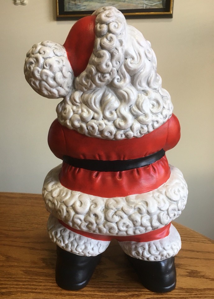 Ceramic Santa Claus Christmas Statue | eBay