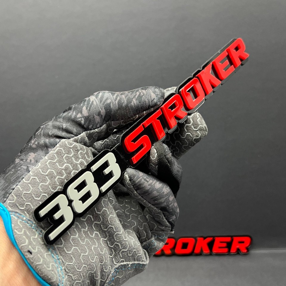 1pcs 383 STROKER 3D Emblem – Acrylic Engine Fender Badge for Car ...