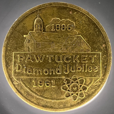 1961 Pawtucket Rhode Island Diamond Jubilee 1886-1961 50 Cent Trade ...