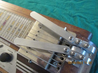 new string bender for lap steel guitar, easy to install, extra levers ...