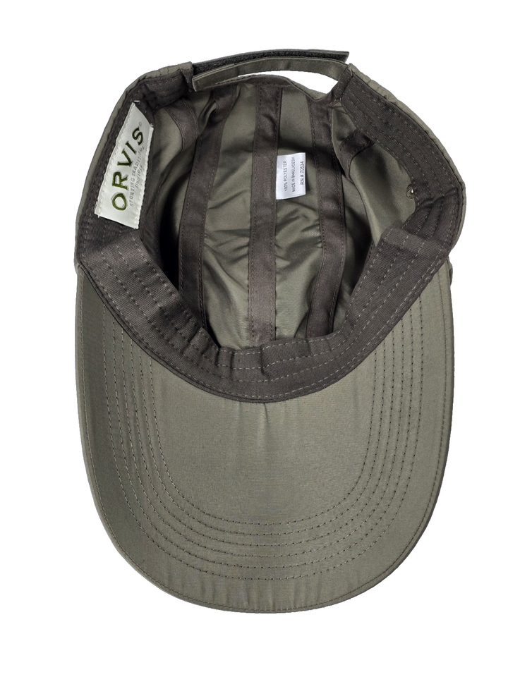 Orvis Trout Bum Long Brim Panel Cap Hat Cap Fishing Sun Duck Bill Khaki ...