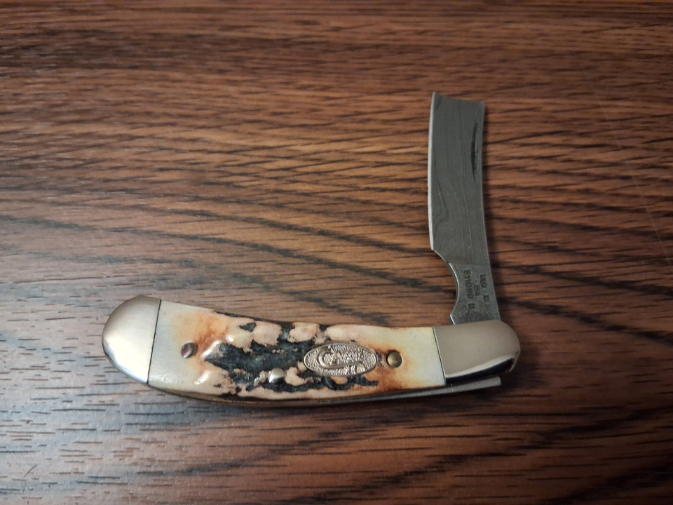 Case Stag Damascus 511098 D Small Razor Knife | eBay