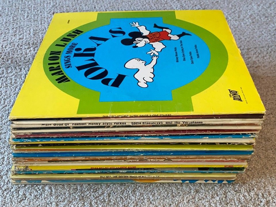 Lot Of 33 POLKA RECORDS - Eddie Blazonczyk Eddie Zima Marion Lush ...