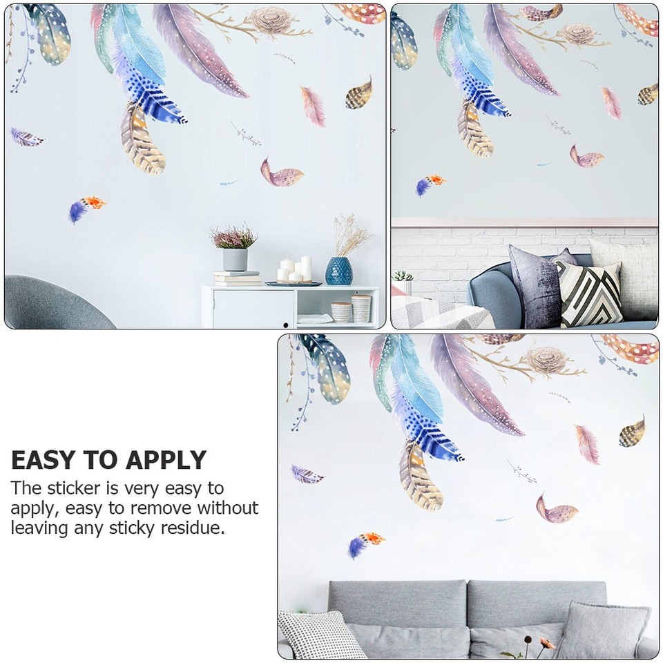 2 Sheets Wall Sticker for Home Removable Decal Decor Bedroom Stickers ...