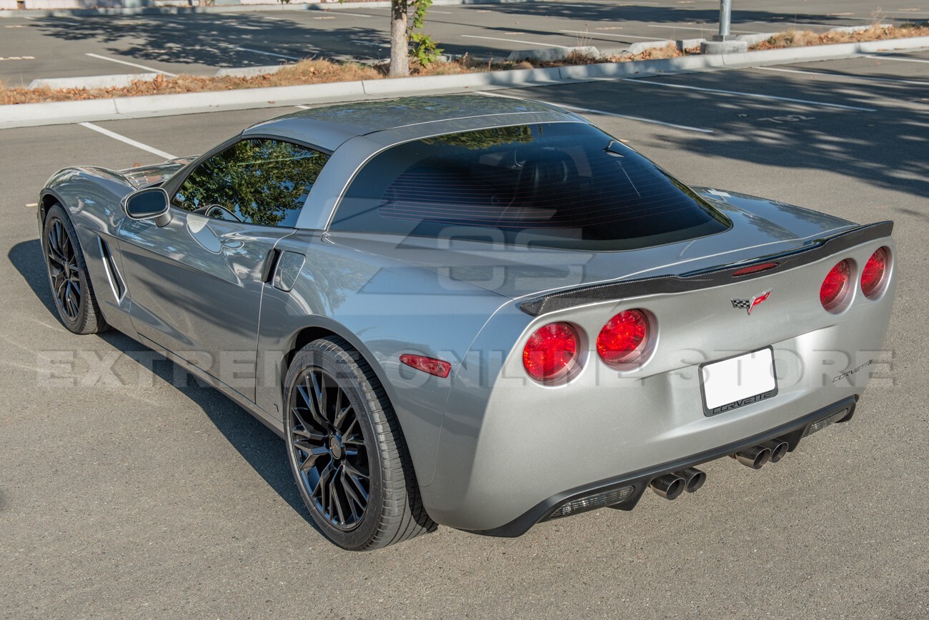 For 05-13 Corvette C6 ALL | ZR1 Style CARBON FIBER Rear Trunk Lid Wing ...