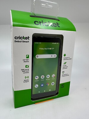 Cricket Wireless Debut Smart 32GB | 3GB RAM | Green Frost | Prepaid ...