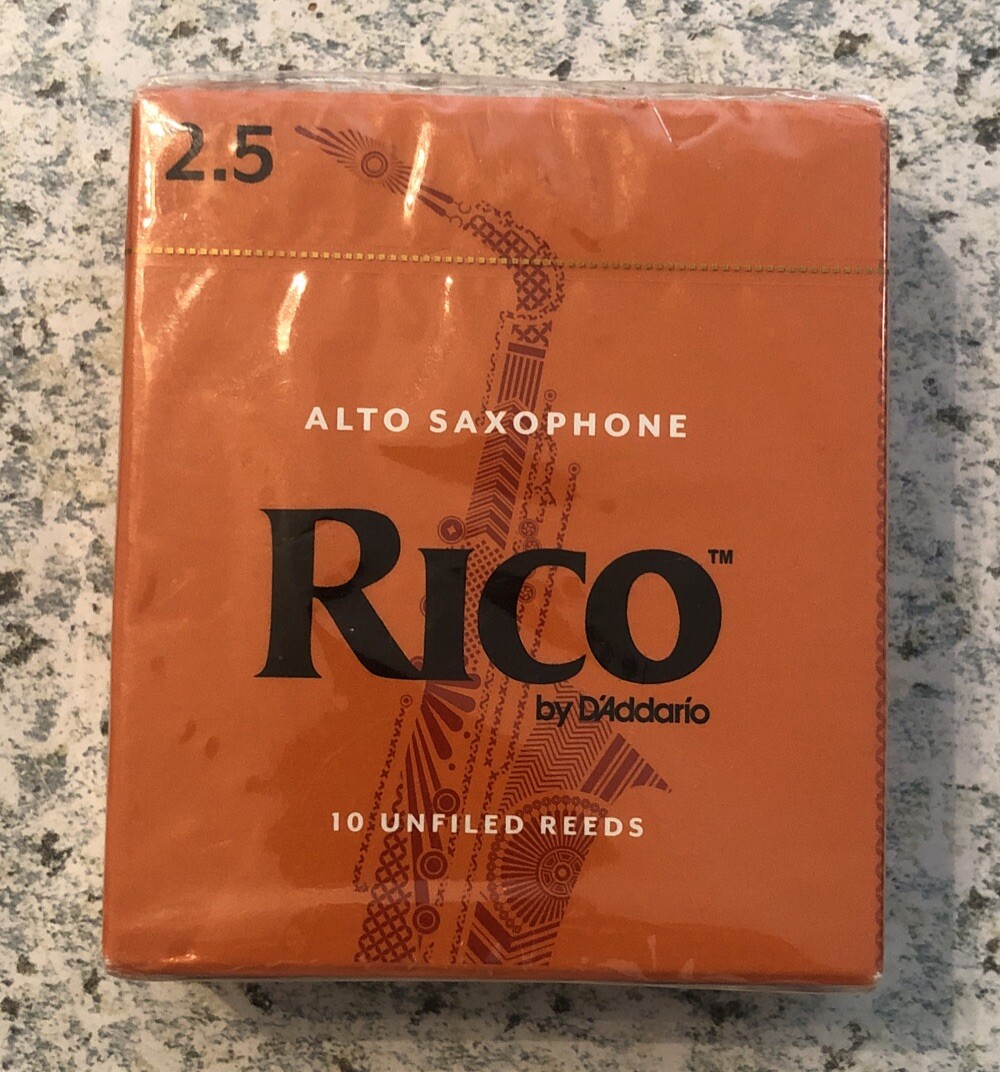 Rico 2.5 Alto Saxophone Reeds - Box of 10 805232263427 | eBay