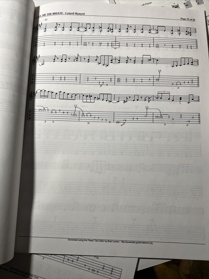 Lynyrd Skynyrd Guitar Tab Sheet Music Guitar School 4 Songs Gimme ...