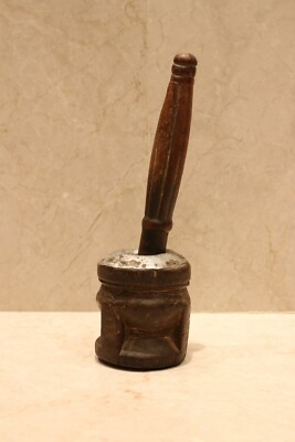 Antique Bedouin coffee grinder tribal ethnic wooden pestle middle east ...