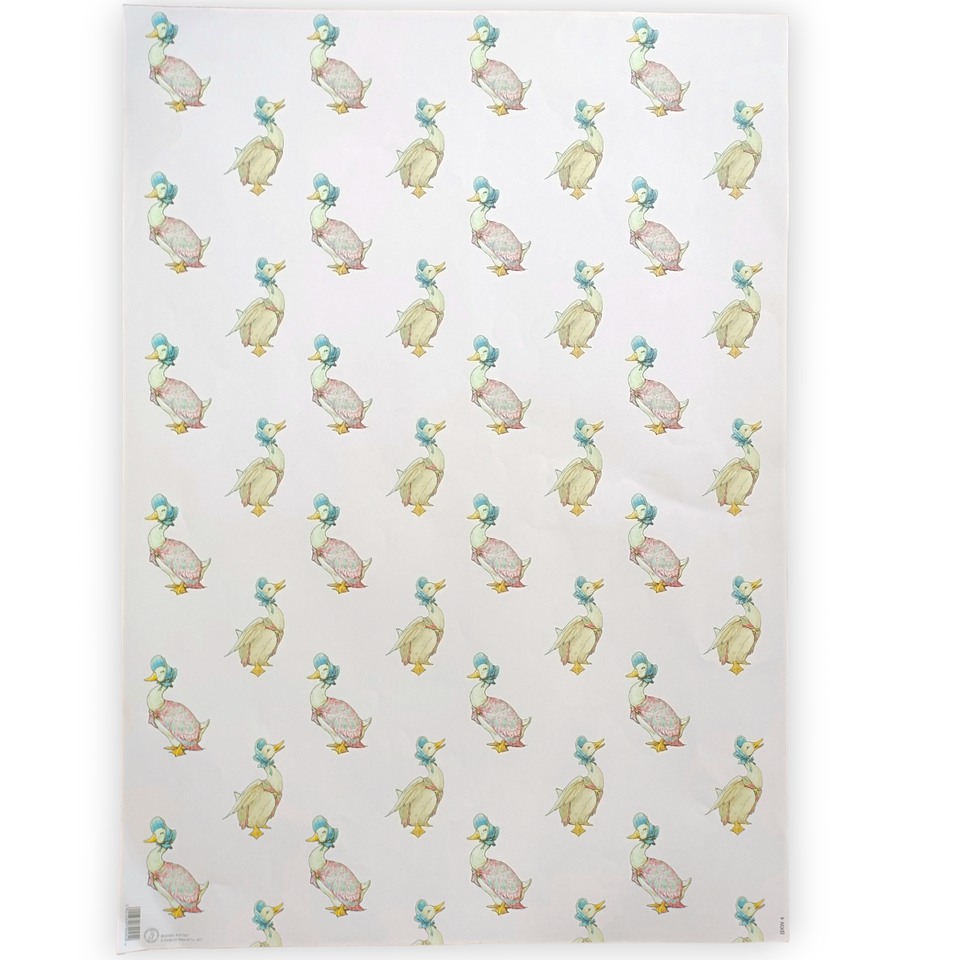 Beatrix Potter Peter Rabbit & Friends Quality Wrapping Gift Paper Pink ...