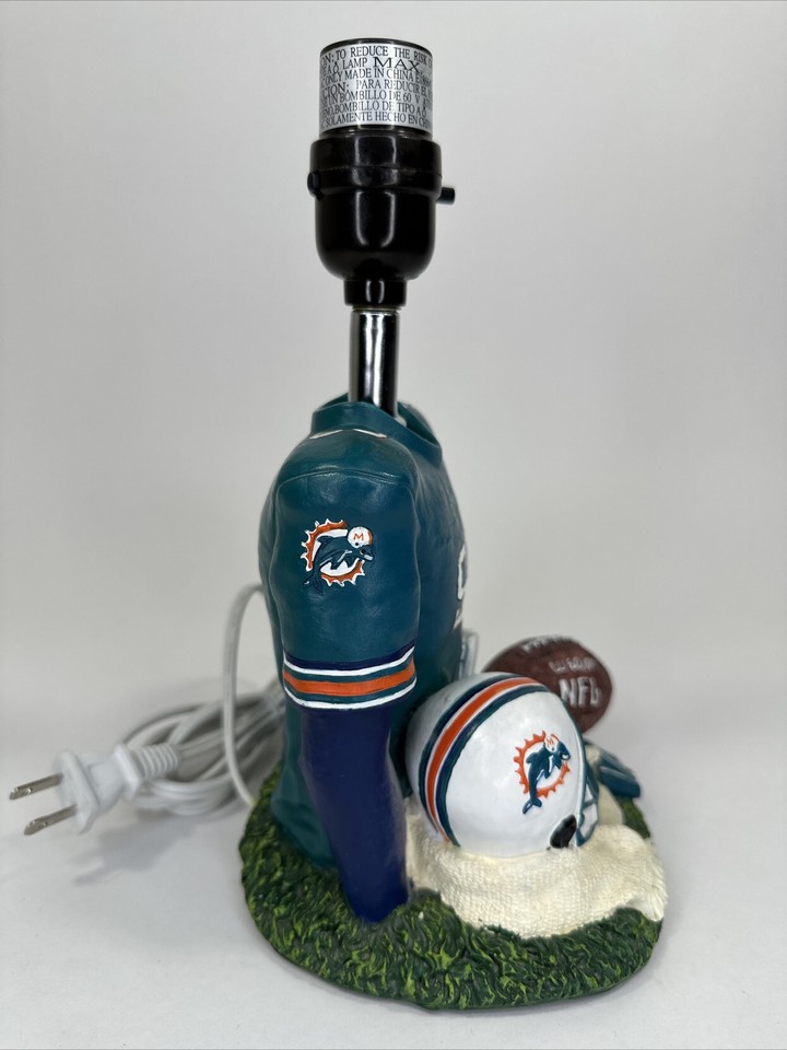 Vintage Miami Dolphins #99 Lamp Dated Oct 99' NFL Desk Nightstand Light ...