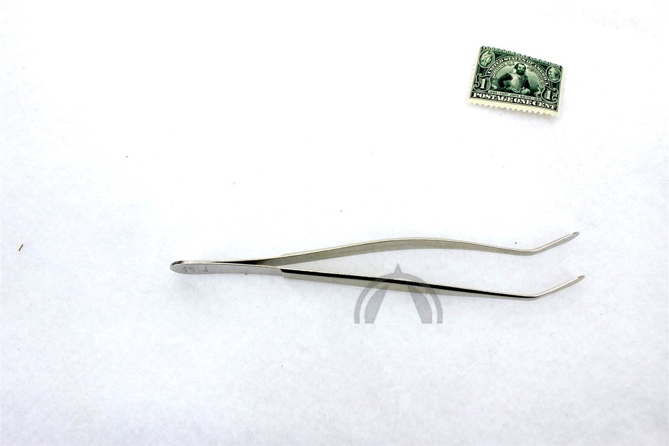 Professional Curved Rounded Tip Stamp Collecting Tongs 4 5/8 ...