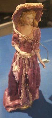 POPULAR CREATIONS 2005 VICTORIAN PORCELAIN TASSEL DOLL WITH STAND | eBay