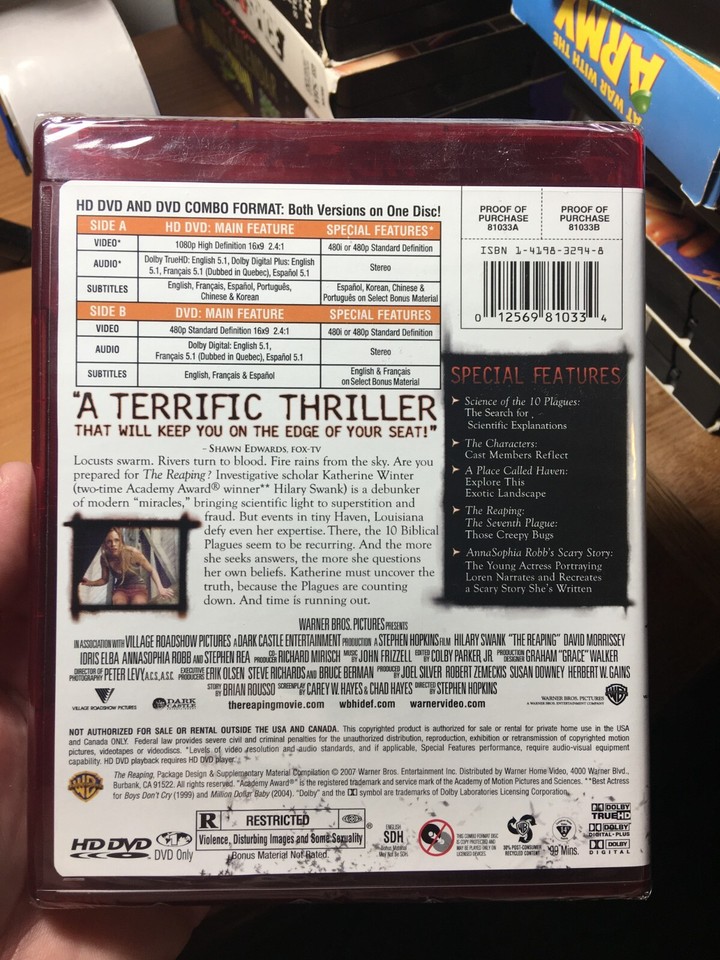 The Reaping (HD DVD/DVD Combo) - new factory sealed! 12569810334 | eBay