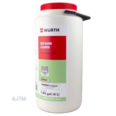 Hand Cleaner Mechanic Soap Wurth, Red, 4L (4000ml) ~135 oz Like GOJO | eBay