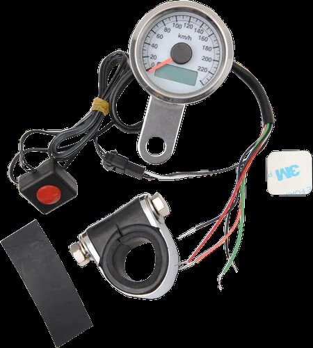 DS KMH SS White Face 1.87in Mini Speedo w Odom Sportster 1100 86-88 | eBay